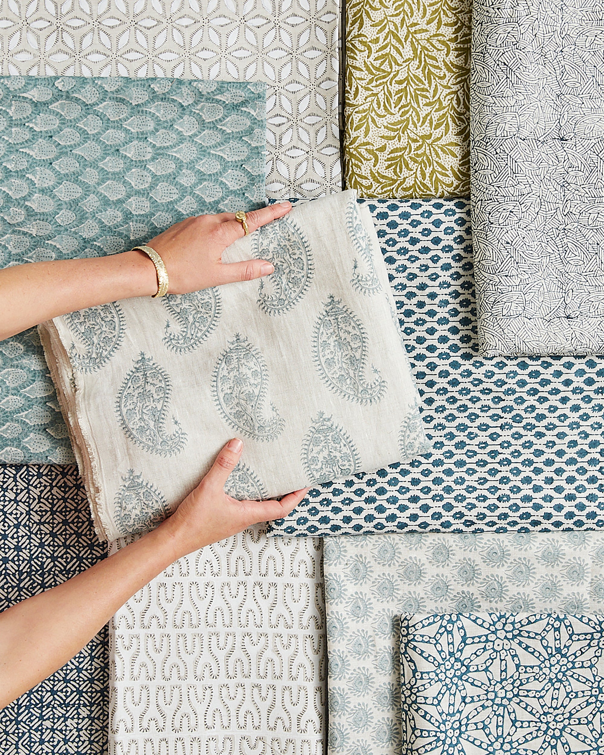 Paisley Celadon Linen – Walter G Australia